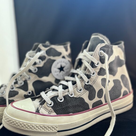 Converse | Shoes | Custom Cow Print Chuck 7s | Poshmark